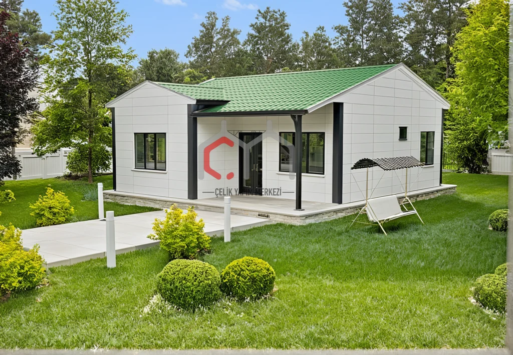 2+1 Tek Katlı Prefabrik Ev 68 m2 - Çelik Yapım Merkezi